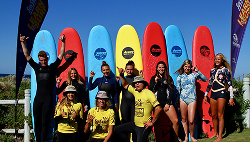 Beginner Learn to Surf - Surfing WA Surf School